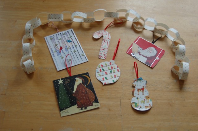 How to Upcycle Christmas Cards Into Christmas Ornaments