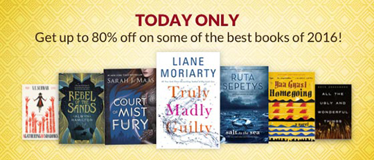 Up to 80% off Goodreads Choice Awards Finalists and Winners for Kindle!