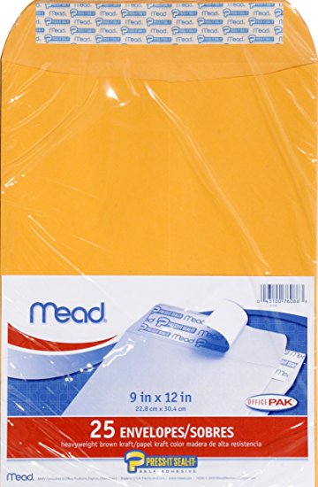 Mead 25 pack Envelopes $1.76