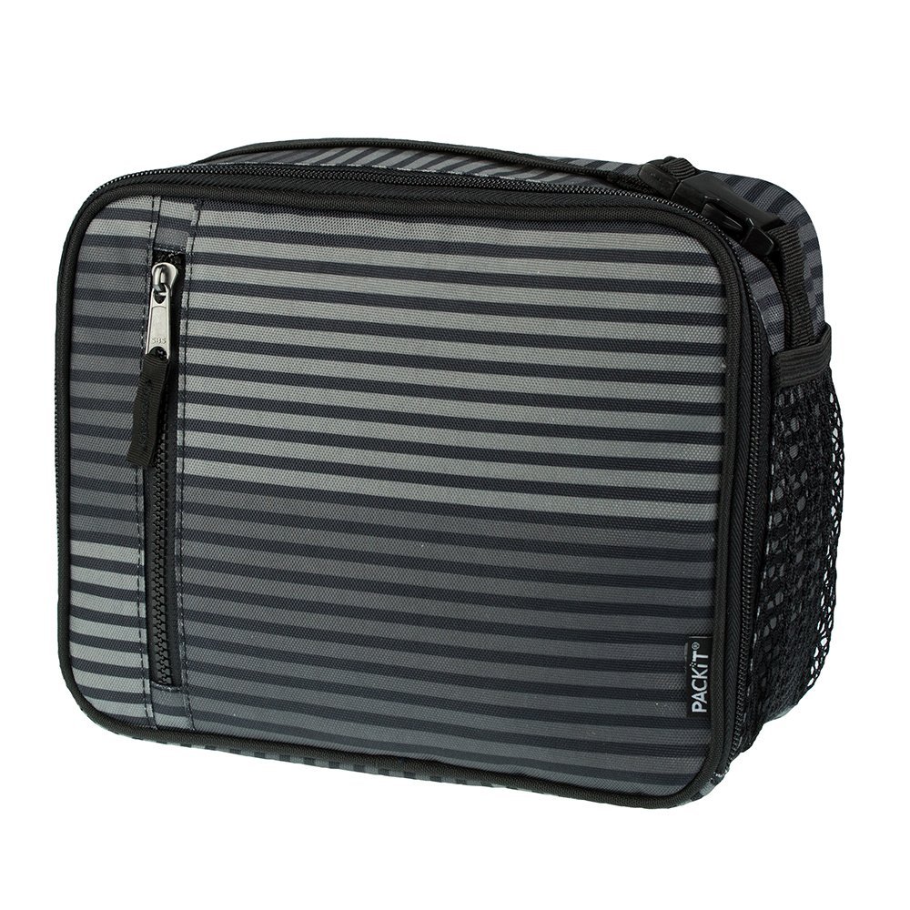 PackIt Freezable Classic Lunch Box, Gray Stripe $15.04