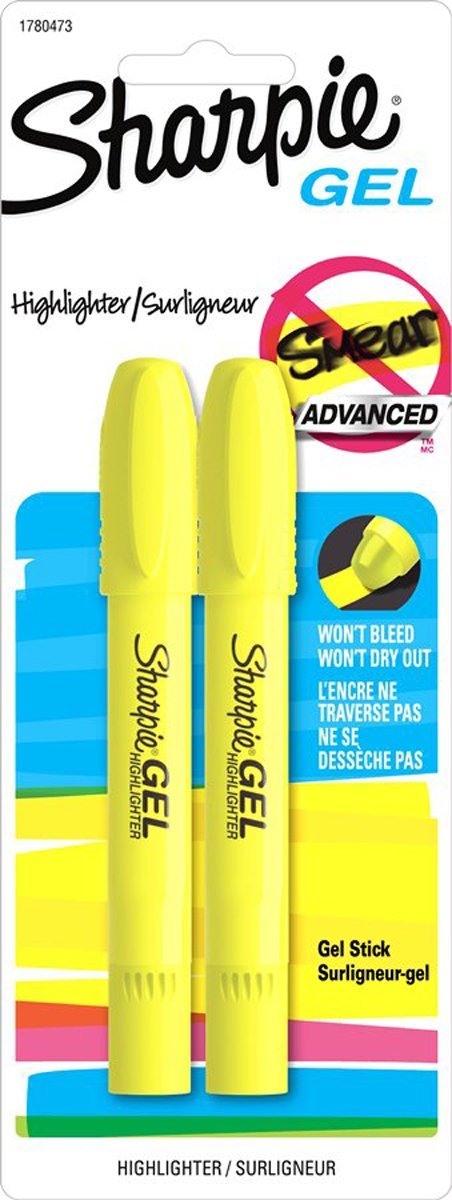 Sharpie Accent Gel Highlighters Fluorescent 2 Count 2 44