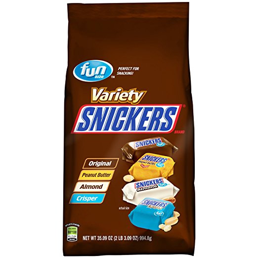 SNICKERS Variety Mix Fun Size Chocolate Candy Bars 35.09-Ounce Bag $8.68