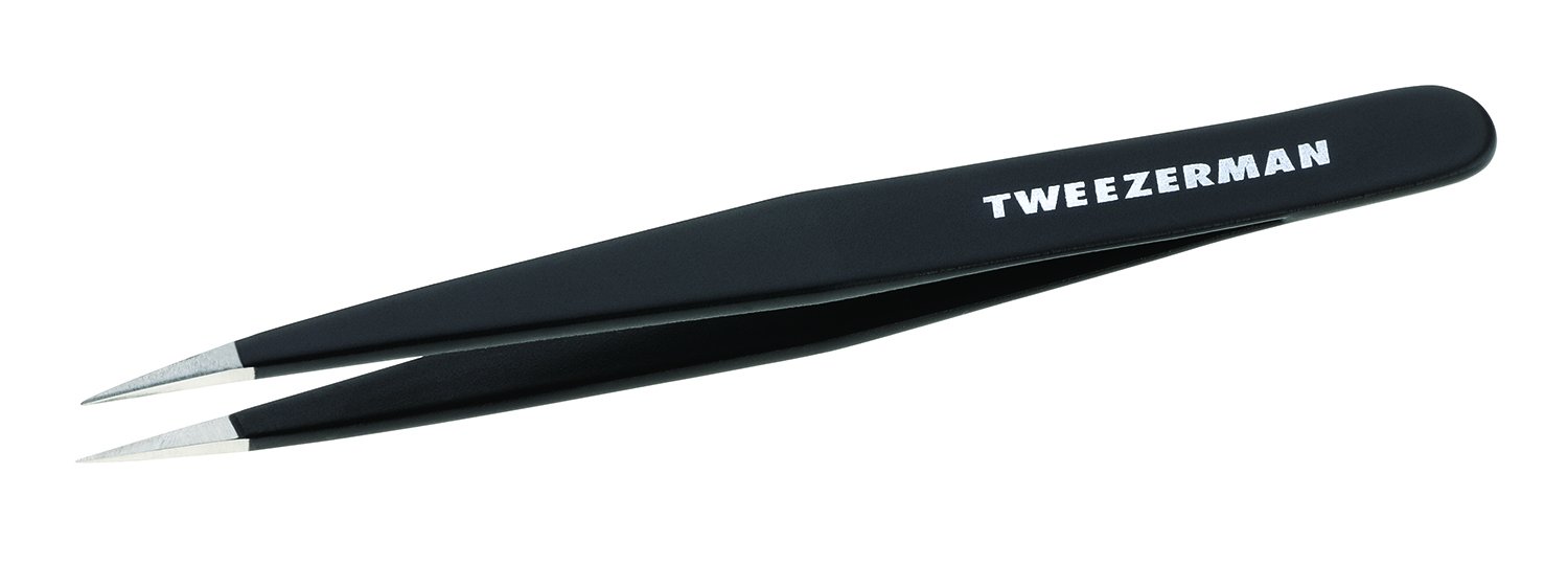Tweezerman Stainless Steel Slant Tweezer, Black Only $11.20!