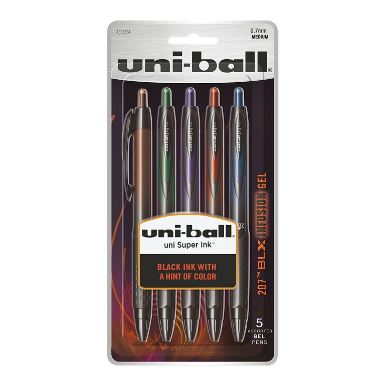 uni-ball 207 BLX Infusion Retractable Gel Pens 5 Count