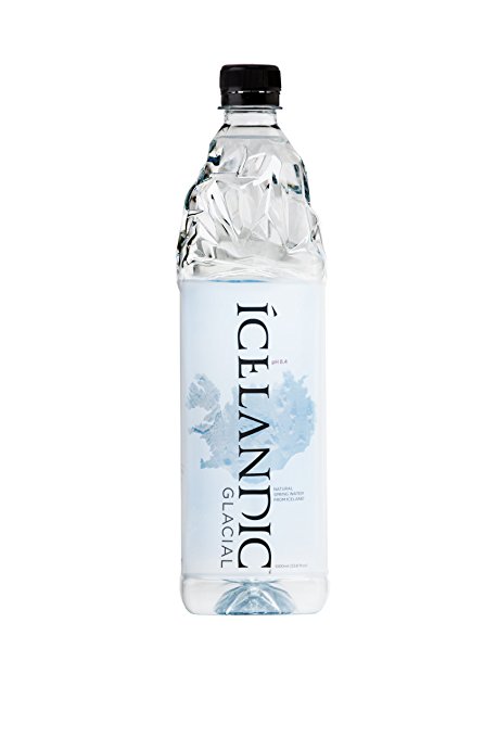 Icelandic Glacial Natural Spring Water, 1 Liter, 12 Count Only $14.24