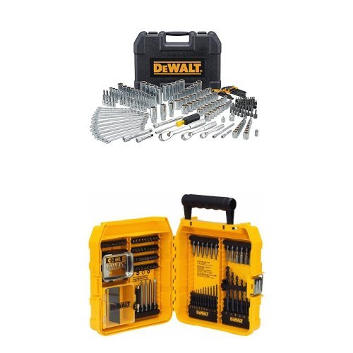 DEWALT DWMT81535 247Pc Mechanics Tool Set with 80-Piece Professional Drilling/Driving Set $173