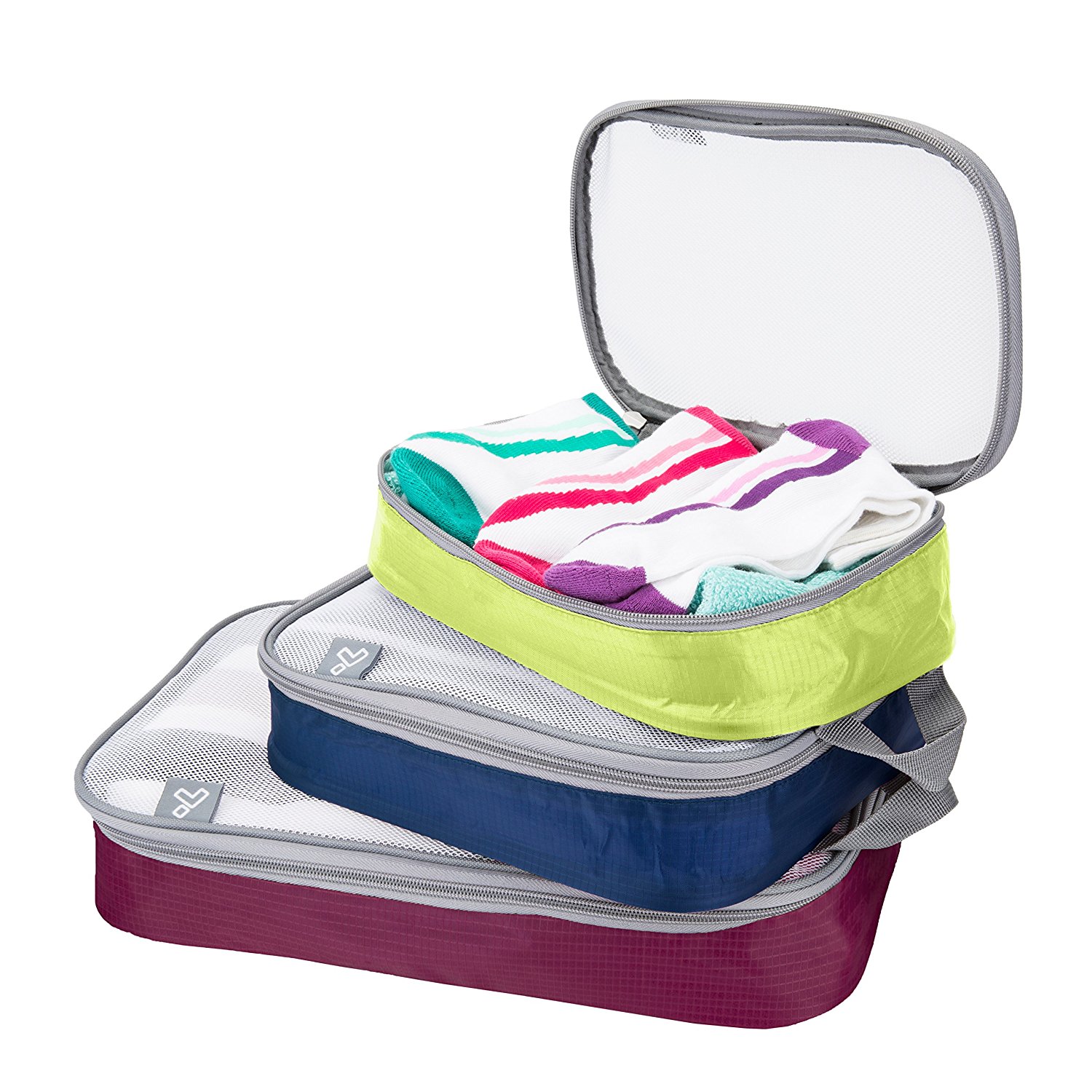 Travelon Set of 3 Lightweight Packing Organizers, Bolds $12.06