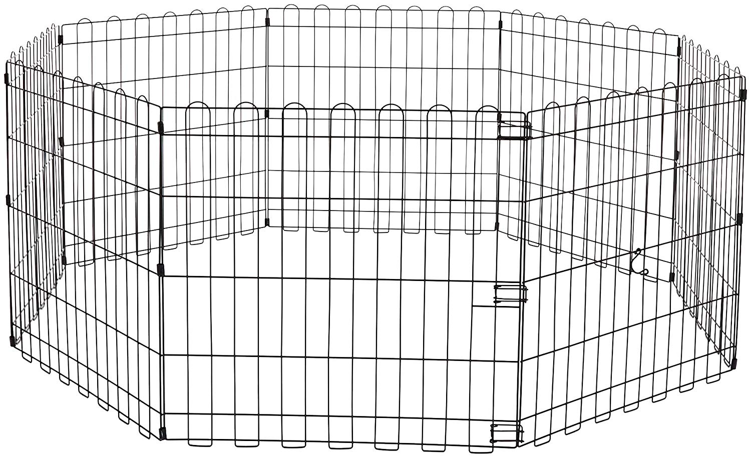AmazonBasics Foldable Metal Pet Exercise and Playpen $25.96