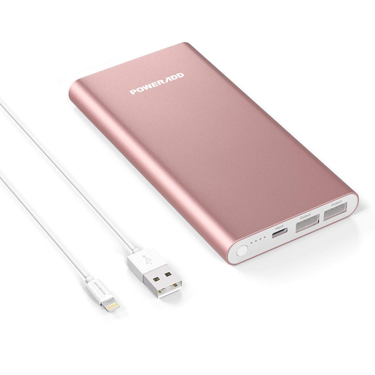 POWERADD Pilot 4GS 12000mAh Apple Lightning Portable Power Bank Only $18.49