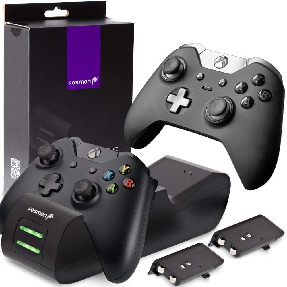Xbox One/One X/One S Controller Charger, [Dual Slot] High Speed Docking ...