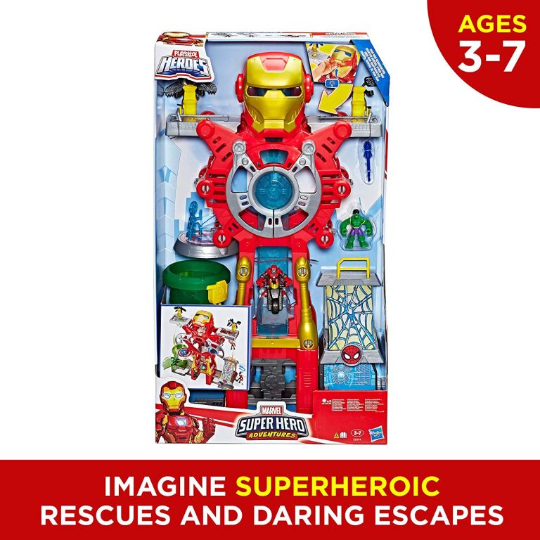 Playskool Heroes Marvel Super Hero Adventures Iron Man Headquarters ...
