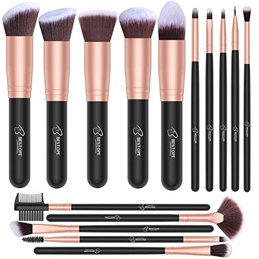 BESTOPE Makeup Brushes 16 PCs Makeup Brush Set $7.99
