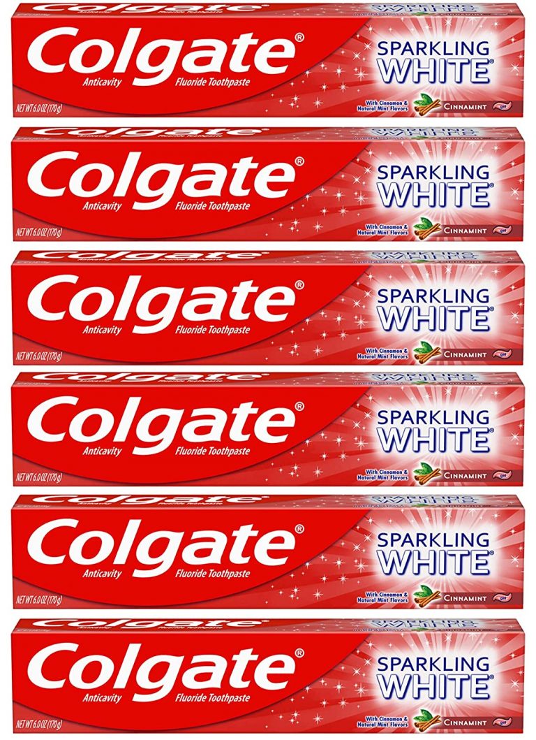 Colgate Sparkling White Whitening Toothpaste, Cinnamon - 6 ounce (6 ...