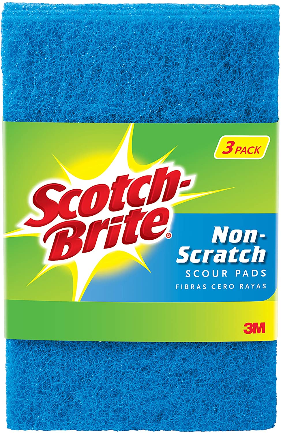 Scotch-Brite Non-Scratch Scour Pads, 3 Scour Pads, 0.152 Lb $2.48