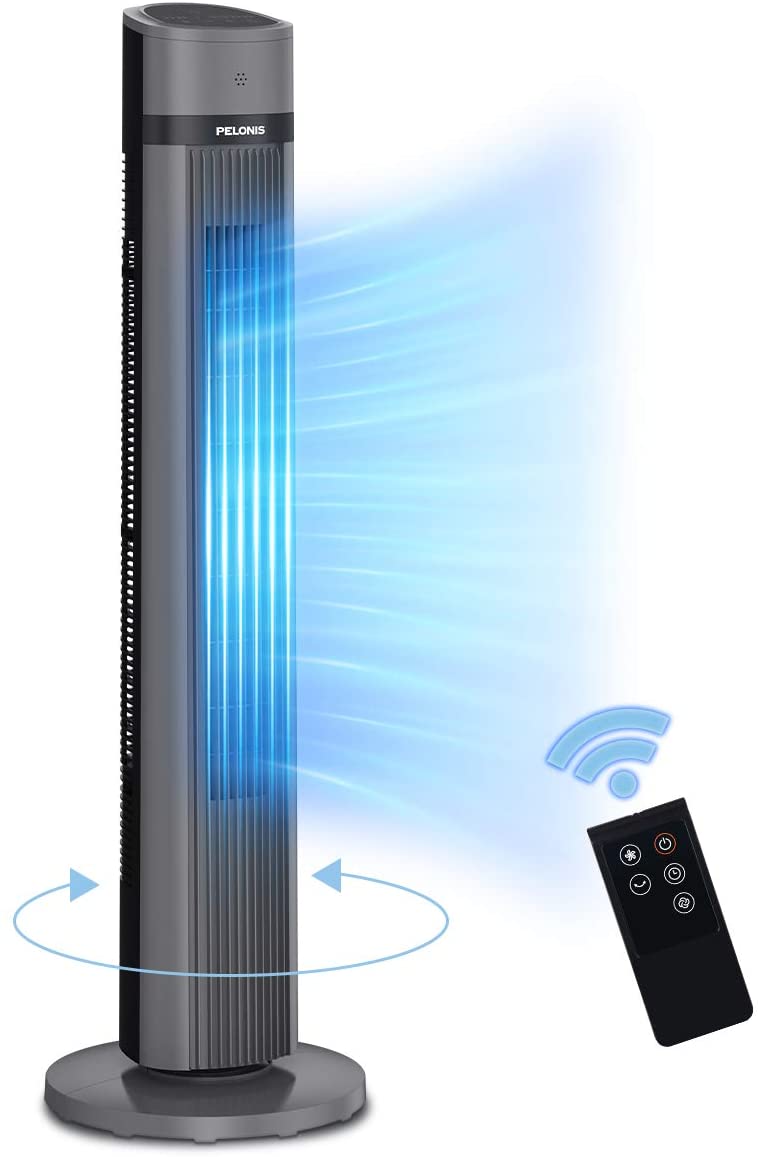 PELONIS PFT40A4AGB Electric Oscillating Stand Up Tower Fan with Quiet ...