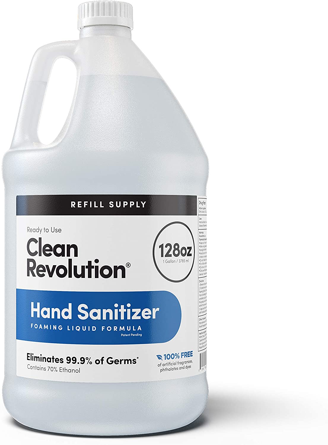 Clean Revolution Hand Sanitizer 128oz Refill Supply Container. Ready to ...