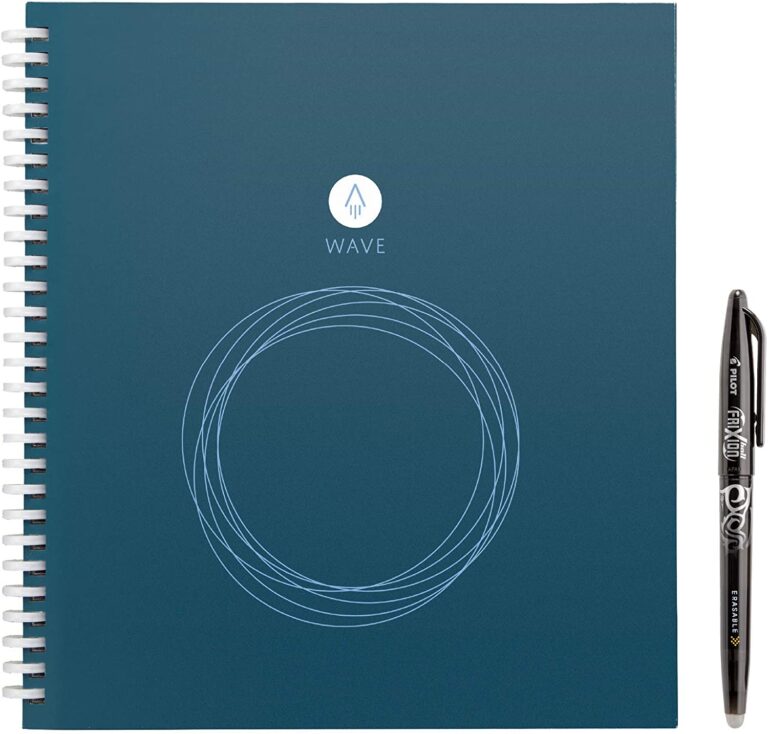 Rocketbook Wave Smart Notebook - Dotted Grid Eco-Friendly Notebook with ...