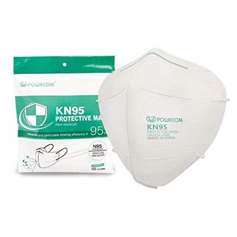 Powecom KN95 Face Mask, 10 Pack Disposable Masks, Only $12.94