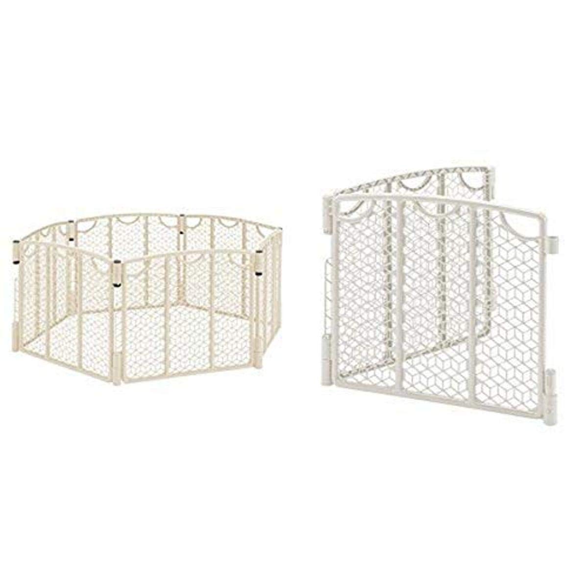 Evenflo Versatile Play Space, Cream with Versatile Play Space 2-Panel ...