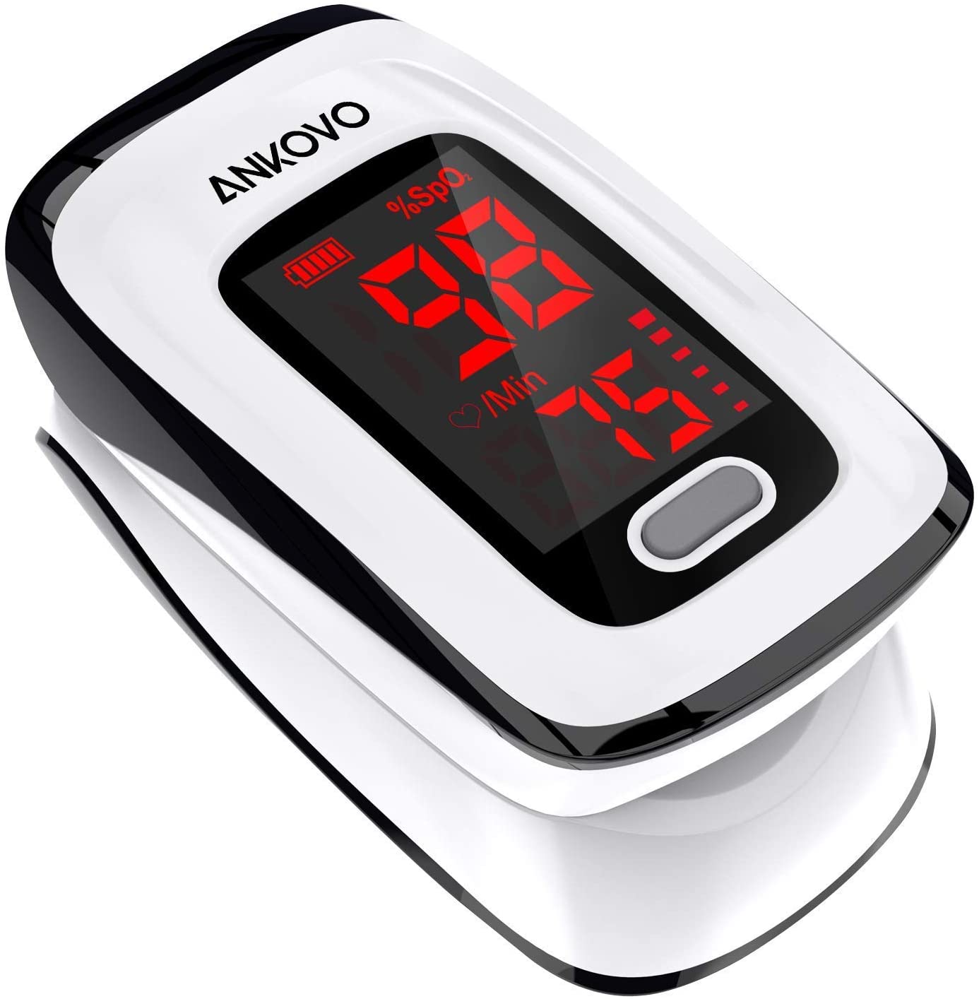 Pulse Oximeter Fingertip (Oximetro), ANKOVO Blood Oxygen Saturation ...