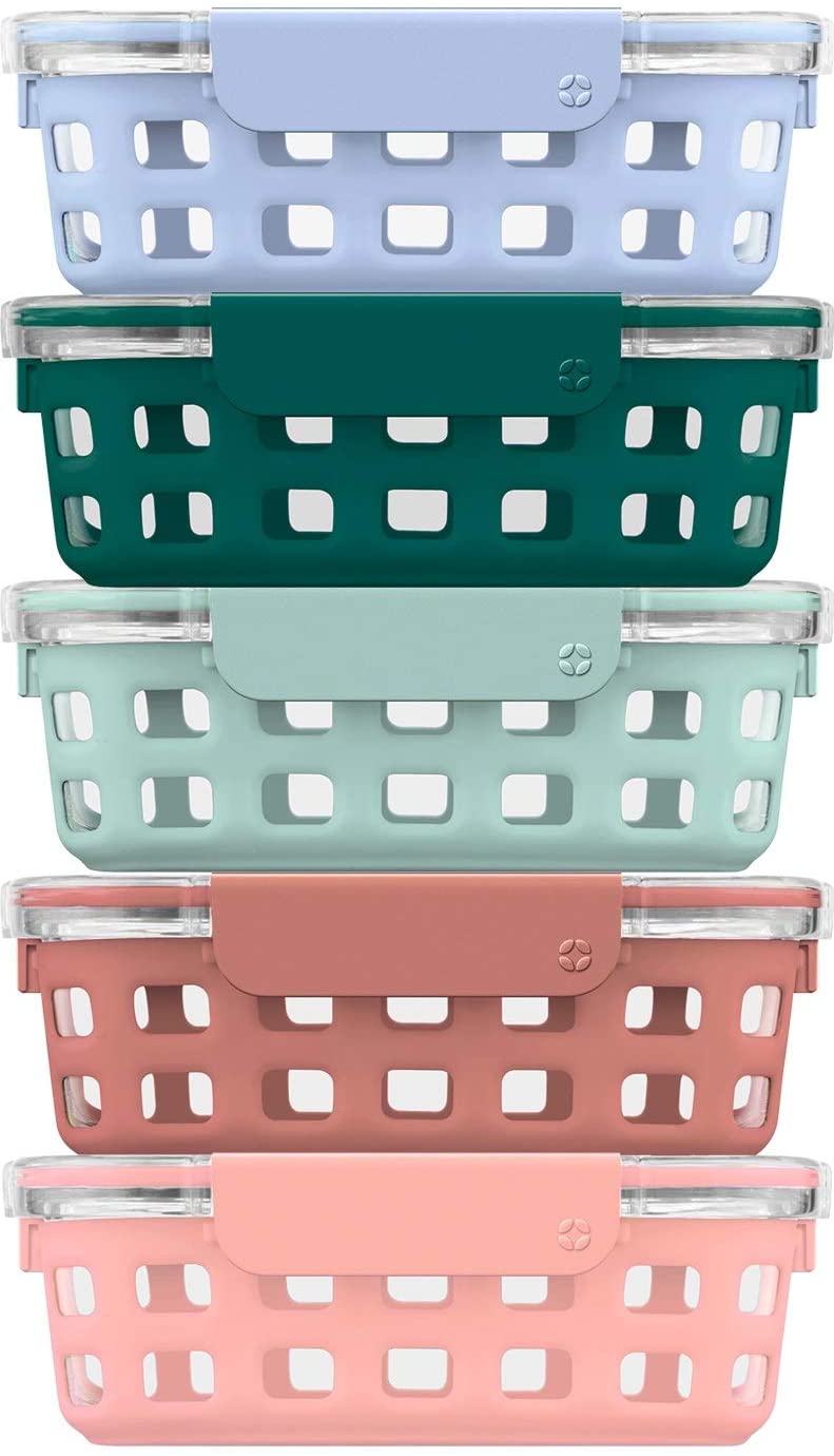 Ello Duraglass Glass Food Storage Meal Prep Containers - Glass Food ...