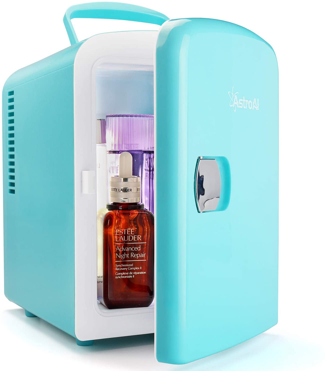 AstroAI Mini Fridge 4 Liter/6 Can AC/DC Portable Thermoelectric Cooler ...