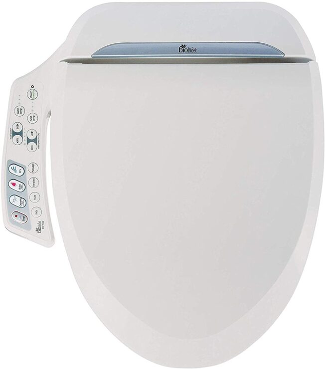 BioBidet BB-600 BB600 Ultimate Advanced Bidet Toilet Seat, Elongated ...