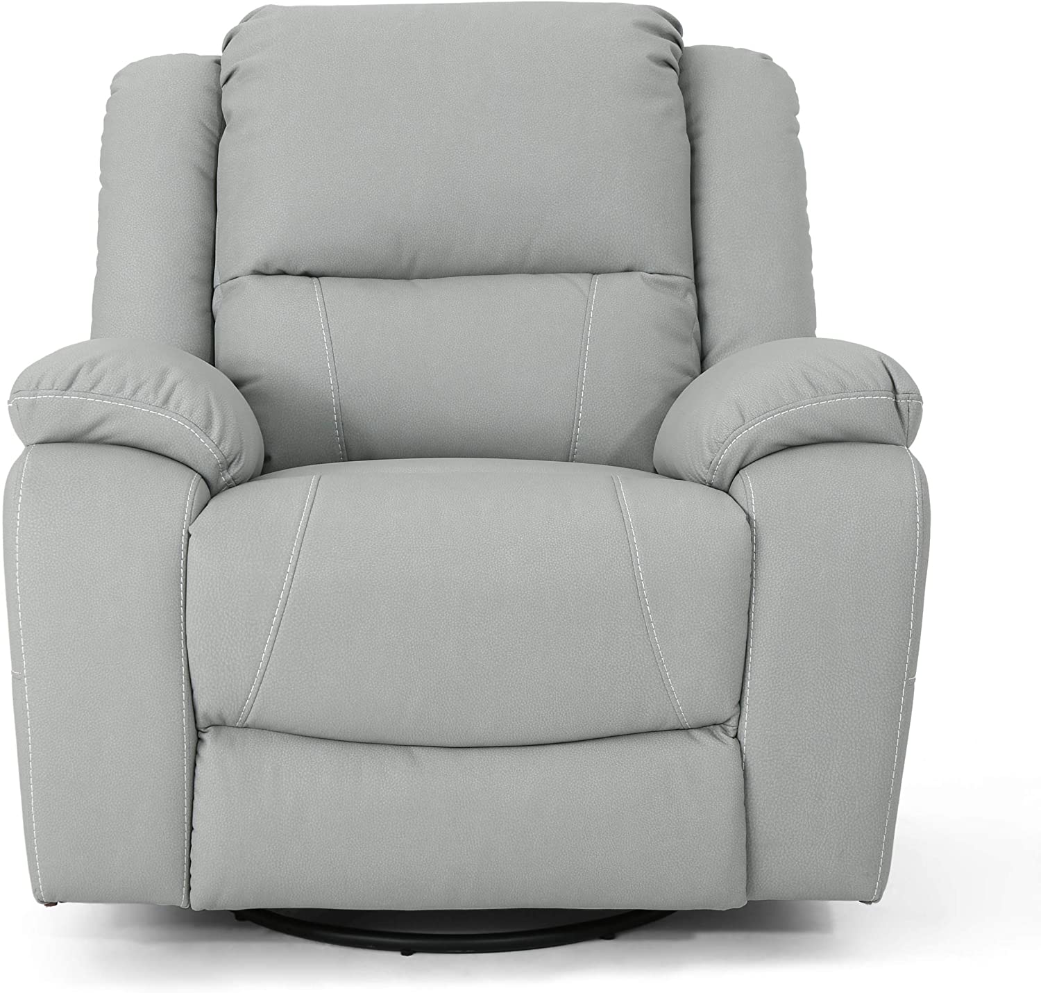 Christopher Knight Home Teresa Swivel Recliner, Light Grey + Black $283.19