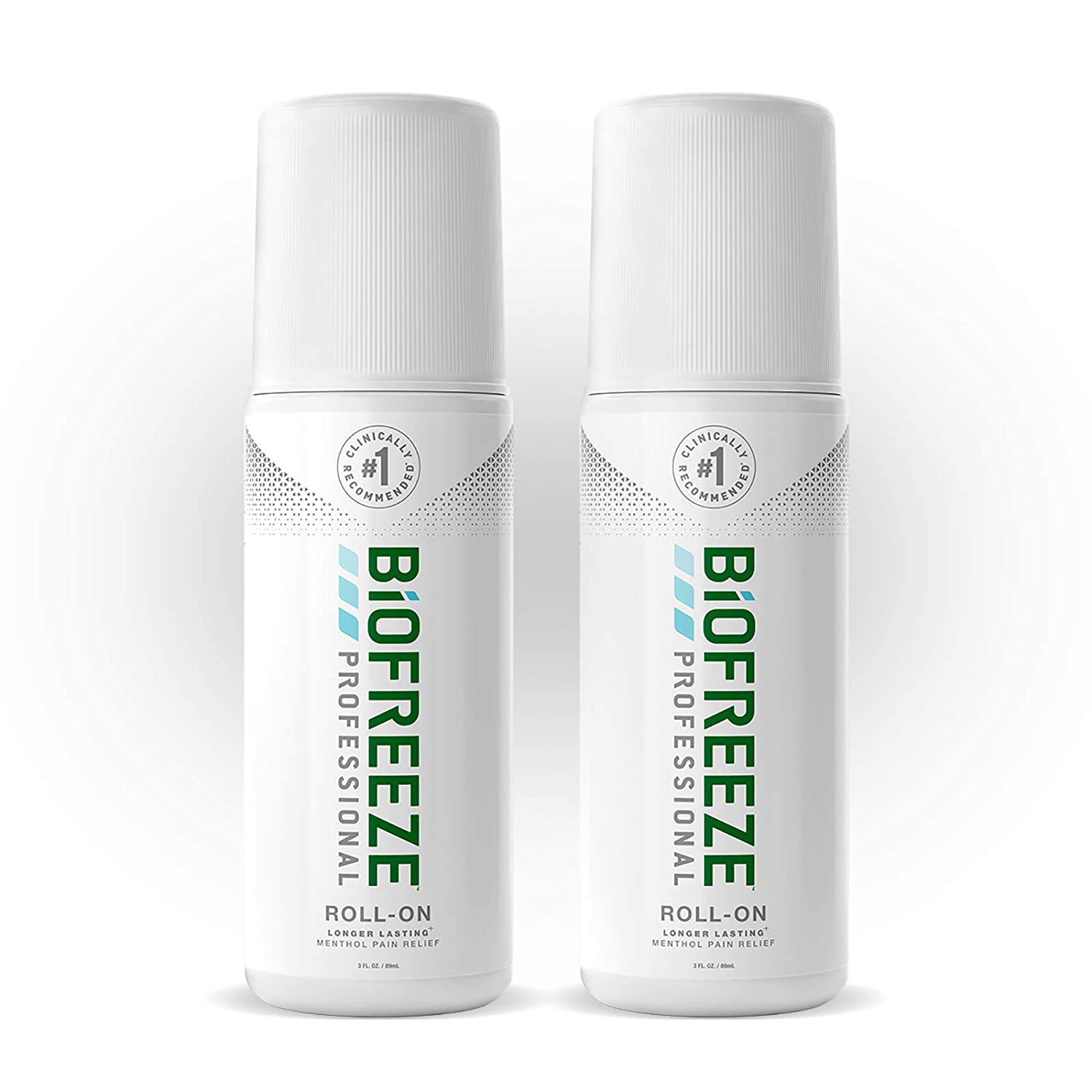 Biofreeze Professional Pain Relief Roll-On, 3 oz. Bottle, Green, Pack of 2 $17.31