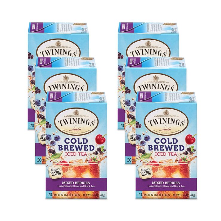Twinings of London Mixed Berries Cold Brewed Iced Tea Bags, 20 Count ...