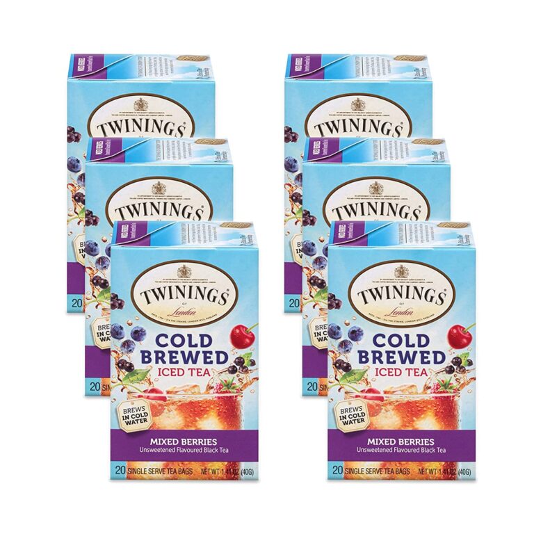 Twinings of London Mixed Berries Cold Brewed Iced Tea Bags, 20 Count ...