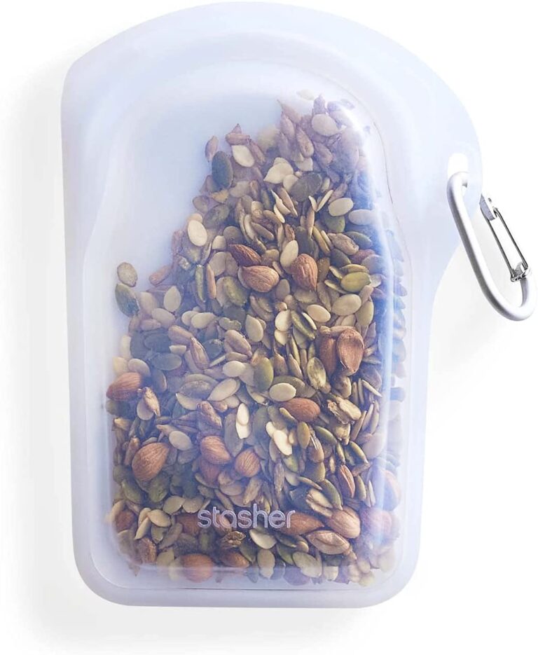 Stasher Silicone Reusable Storage Bag, Go Bag (Clear) | Food Meal Prep ...