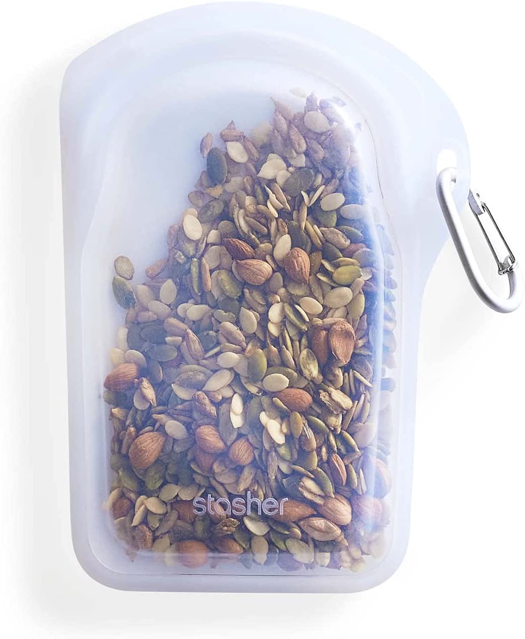 Stasher Silicone Reusable Storage Bag, Go Bag (Clear) | Food Meal Prep ...