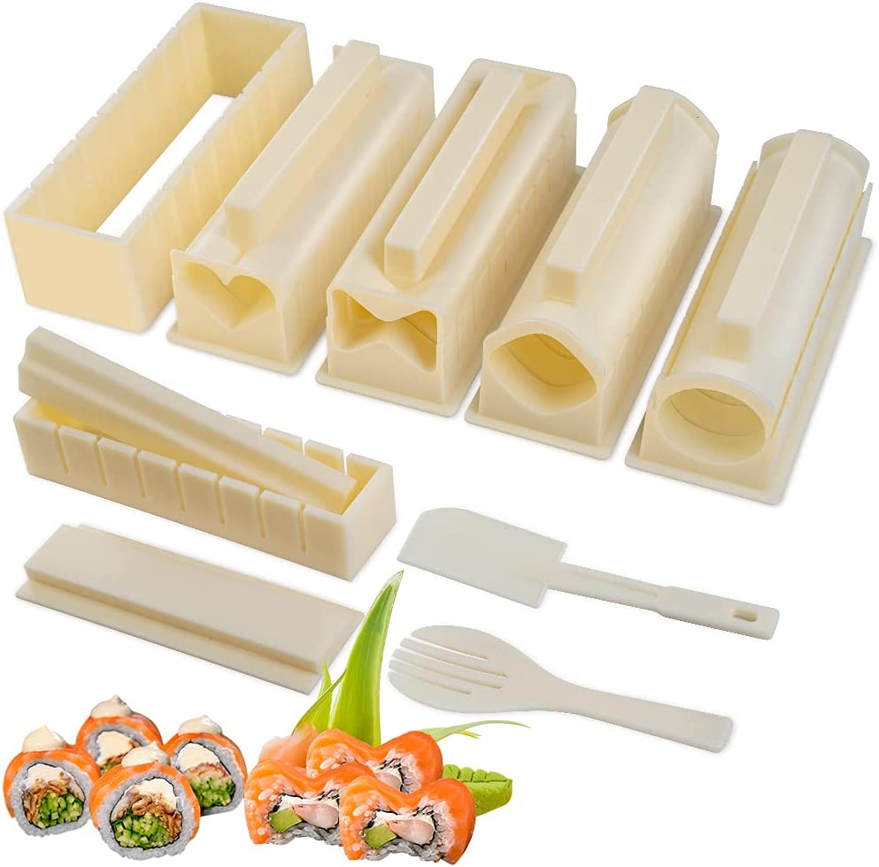 Upgraded Sushi Making Kit Deluxe Edition with Complete Sushi Set 14 ...