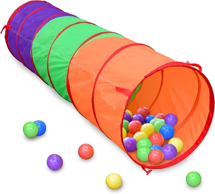 6 Foot Play Tunnel – Indoor Crawl Tube for Kids | Adventure Pop Up Toy ...