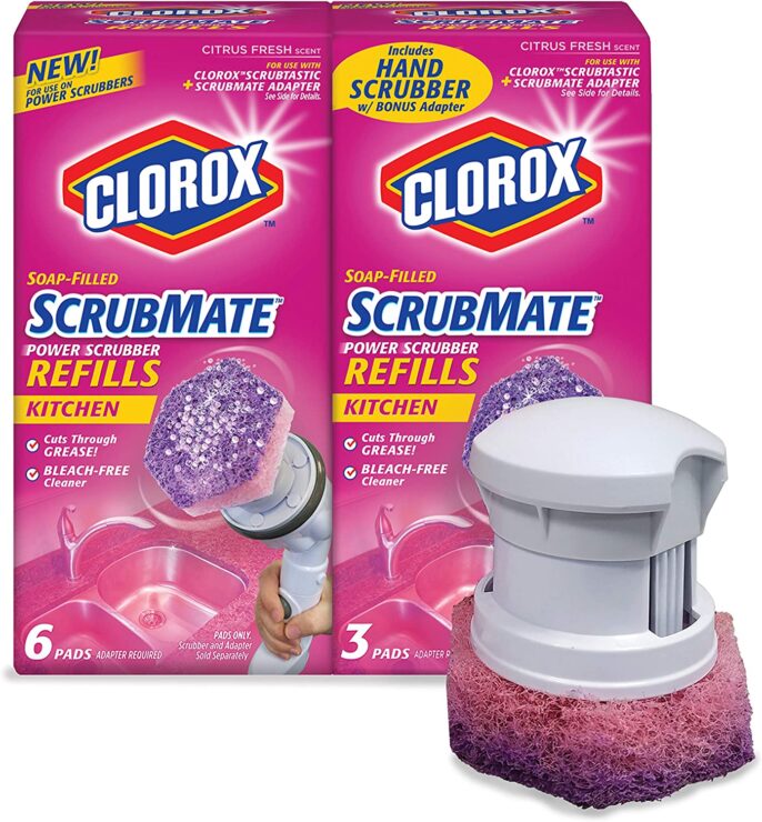 Clorox ScrubMate Handheld Kitchen Scrubber Combo Pack; Includes 9 ...