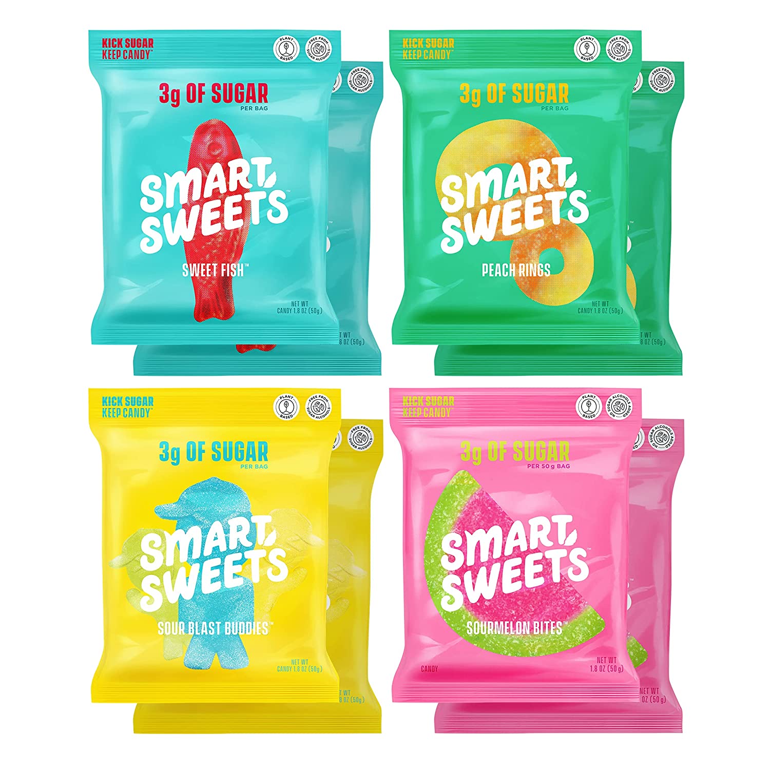 SmartSweets Variety Pack, Candy With Low Sugar & Calorie, Healthy ...
