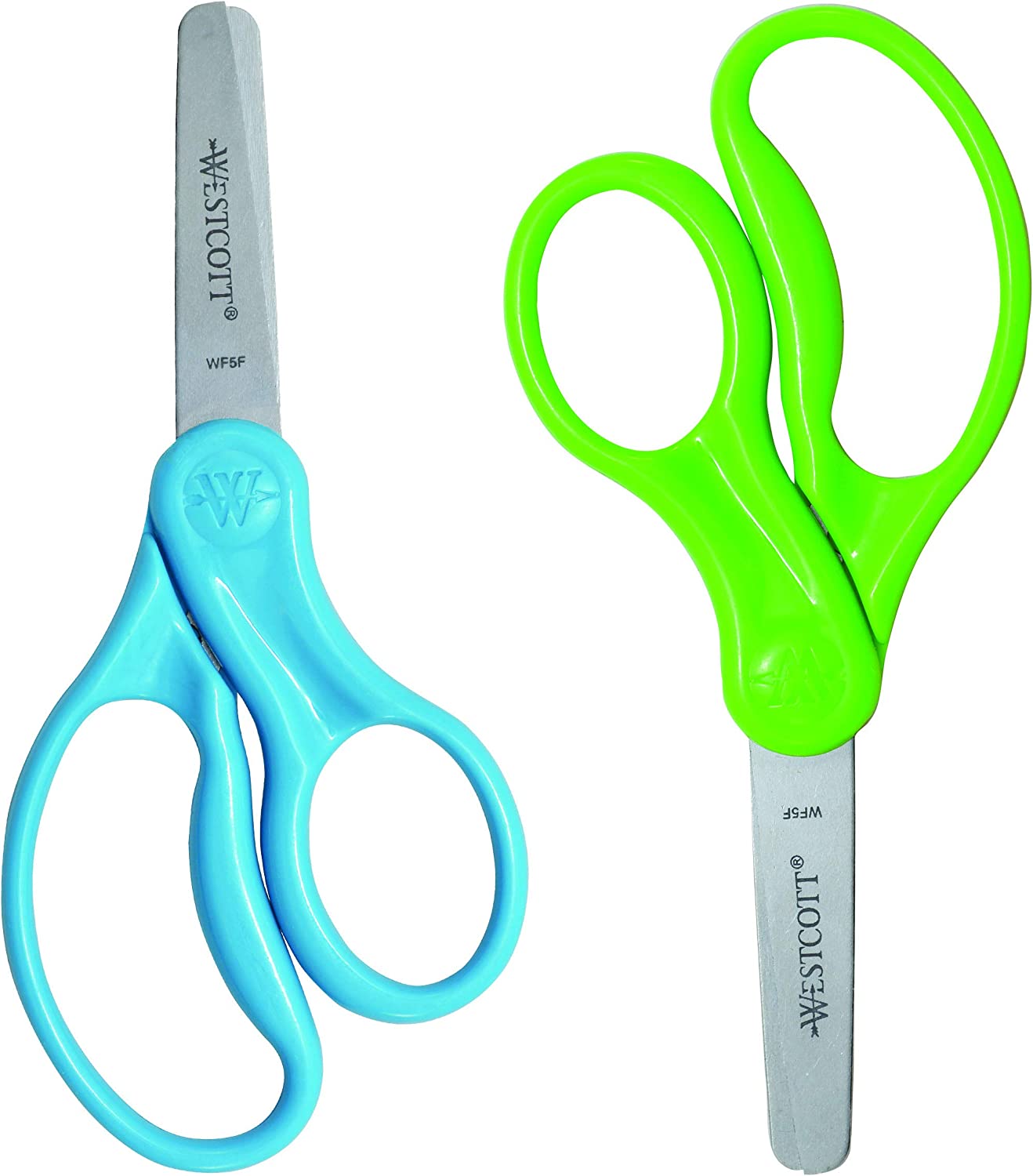 Westcott Scissors For Kids, 5’’ Blunt Safety Scissors, Assorted, 2 Pack ...