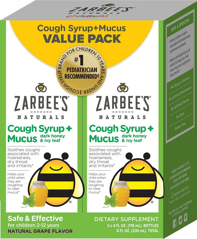 Zarbee's Naturals Children's Cough Syrup with Dark Honey Daytime ...