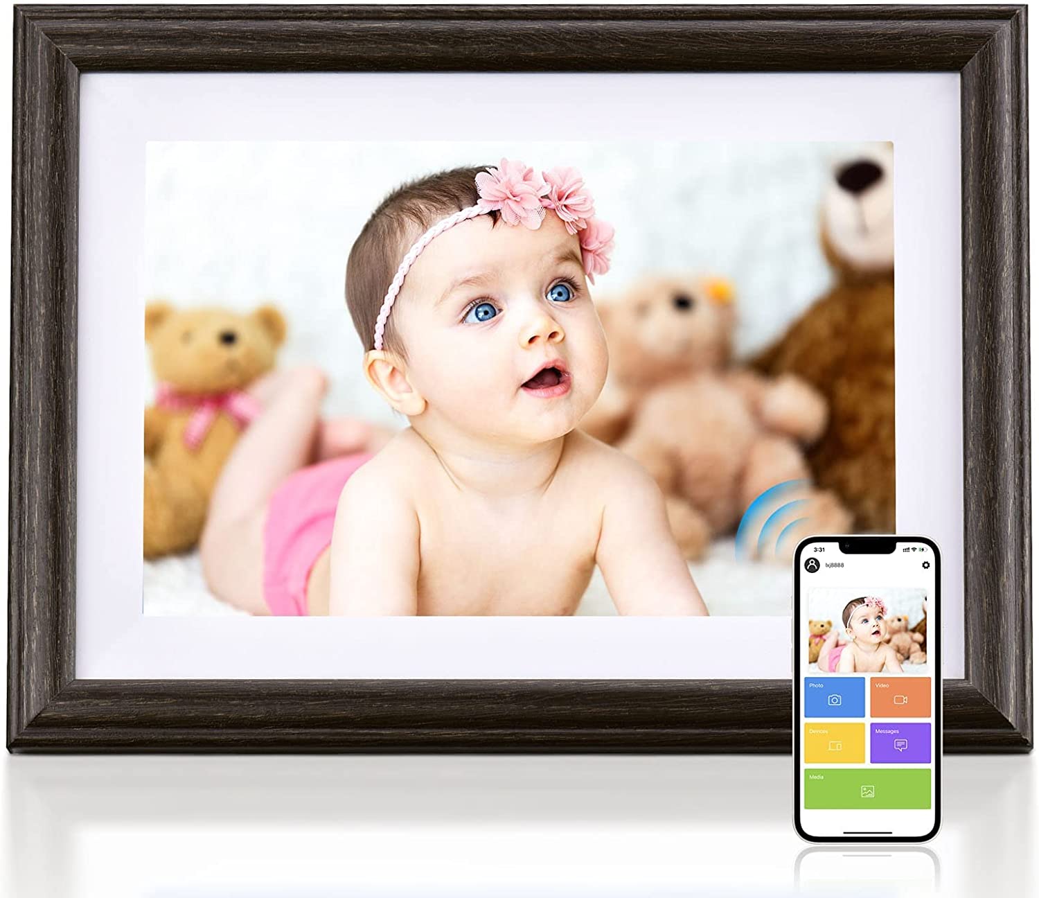 Digital Picture Frame - 10.1 Inch WiFi Digital Photo Frame IPS Touch ...