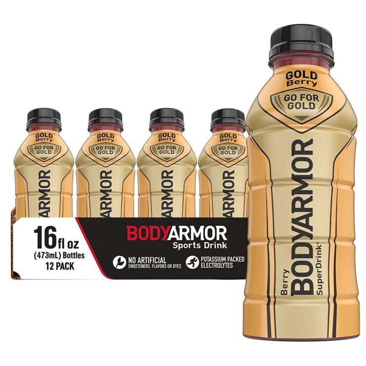 BODYARMOR Sports Drink Sports Beverage, Gold Berry, Natural Flavors With Vitamins, Potassium ...