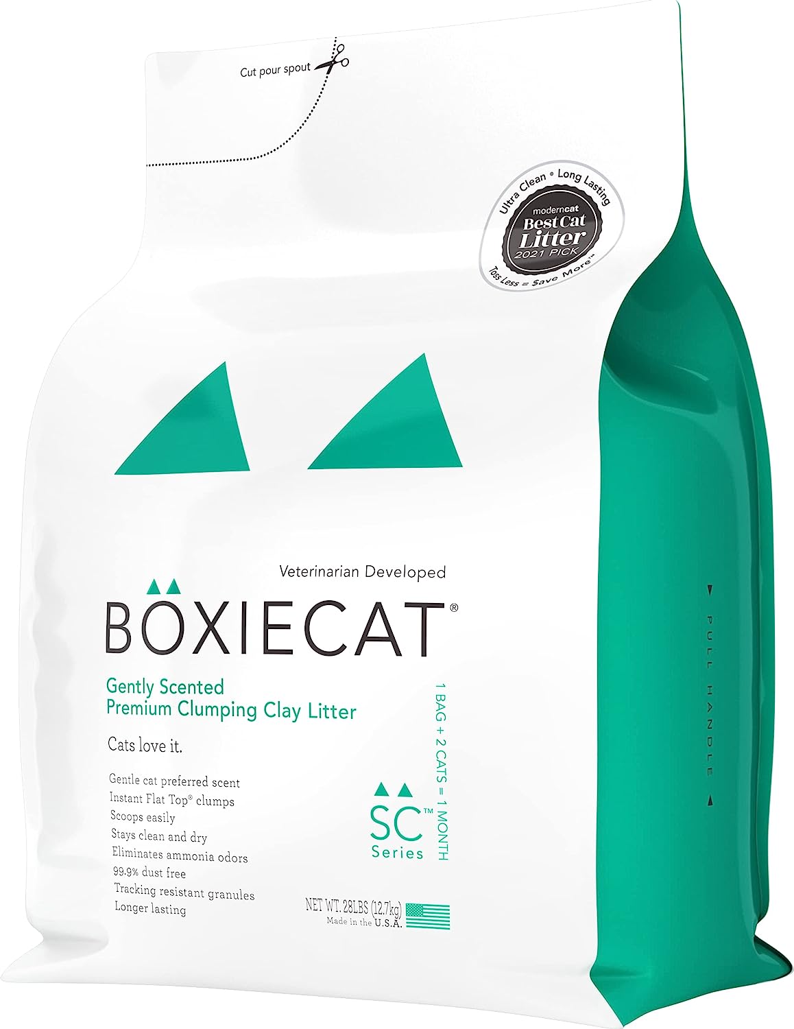 Boxiecat Gently Scented Premium Clumping Cat Litter 28 LB Only $16.54