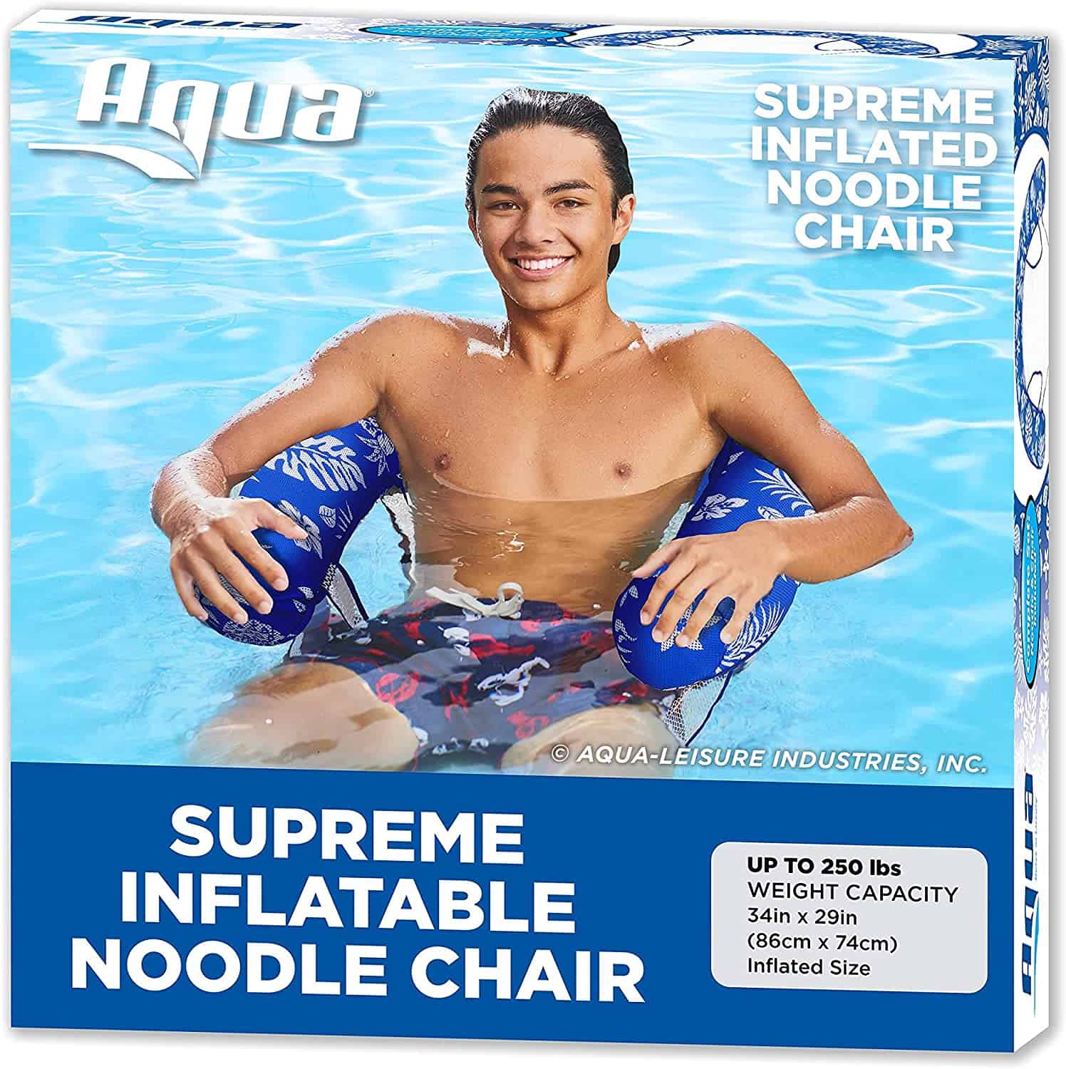 Aqua Inflatable Pool Noodles – Pool Noodle Chairs – Mutiple Colors ...