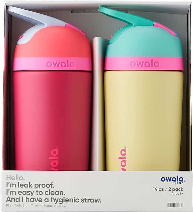 Owala Combo Pack Kids Flip - Stainless Steel - 14-oz. - Pink/Pink ...