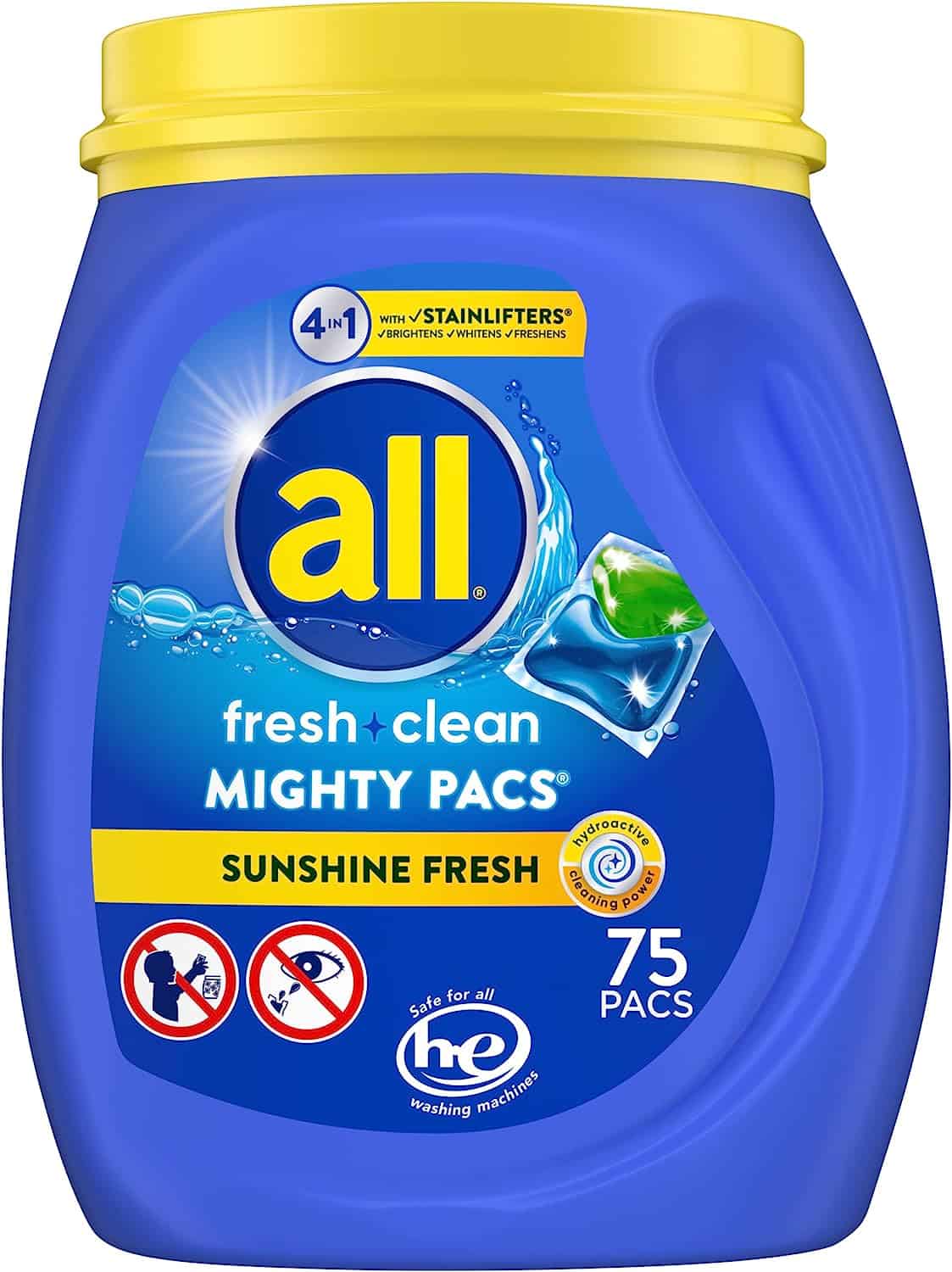all with Stainlifters Original Mighty Pacs Laundry Detergent Pacs, 75 ...