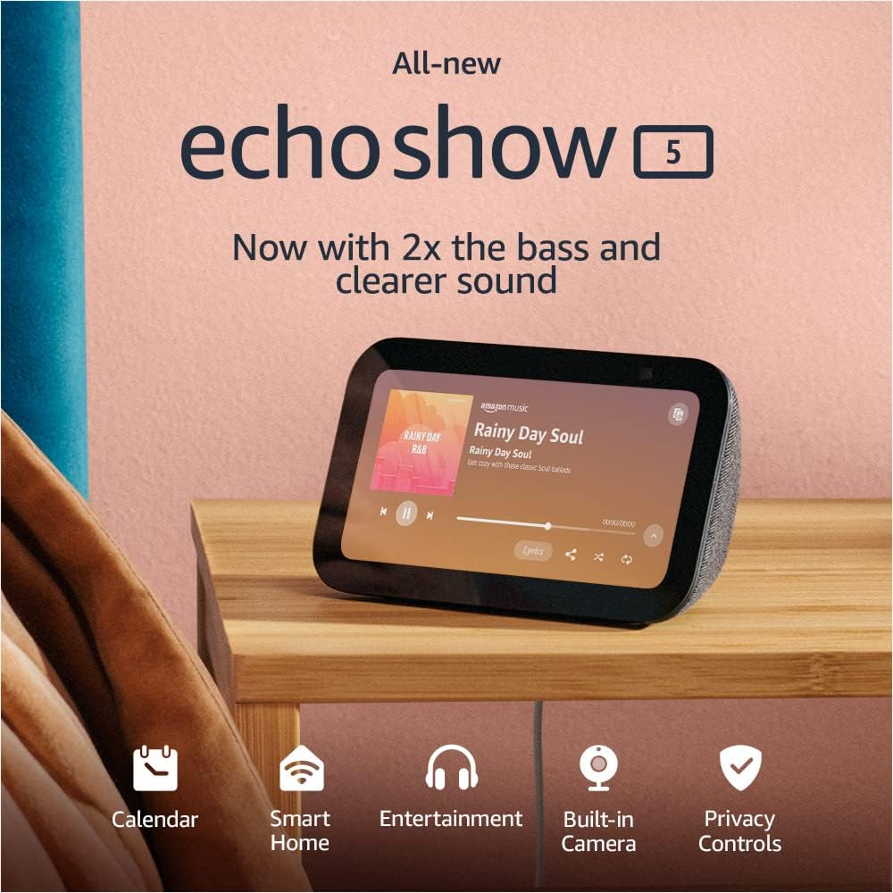 All-new Echo Show 5 (3rd Gen, 2023 release) Only $39.99