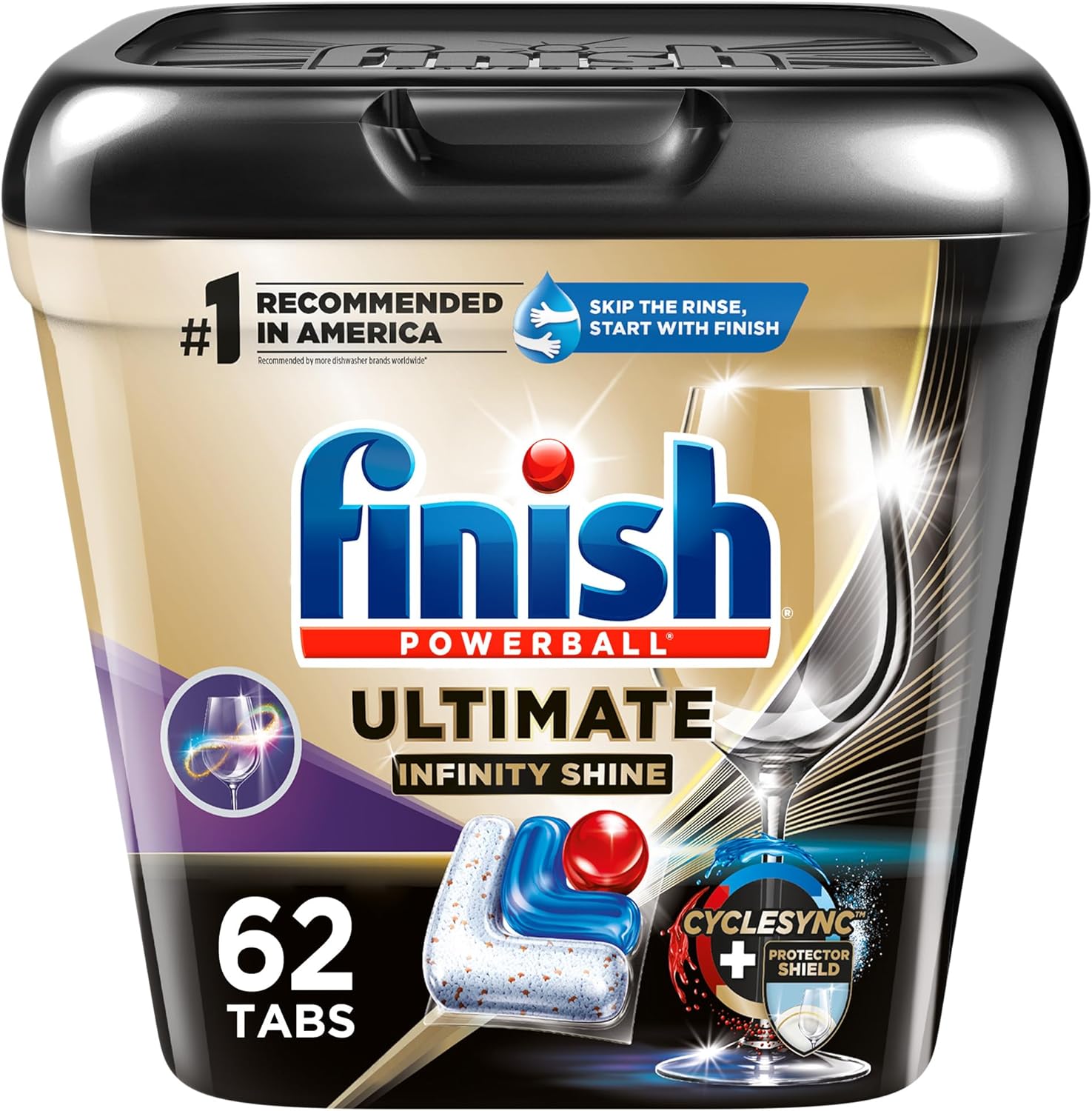 Finish Ultimate Plus Infinity Shine - 62 Count Only $13.45