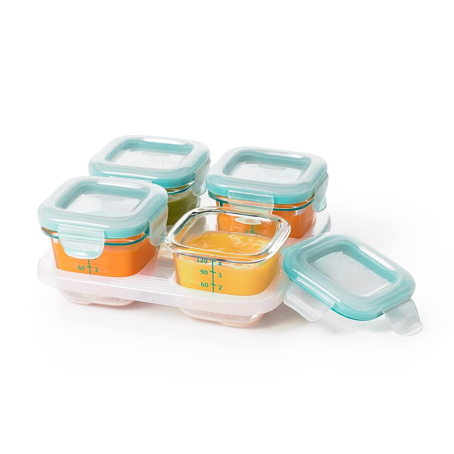OXO Tot Glass Baby Blocks Food Storage Containers Only $11.95