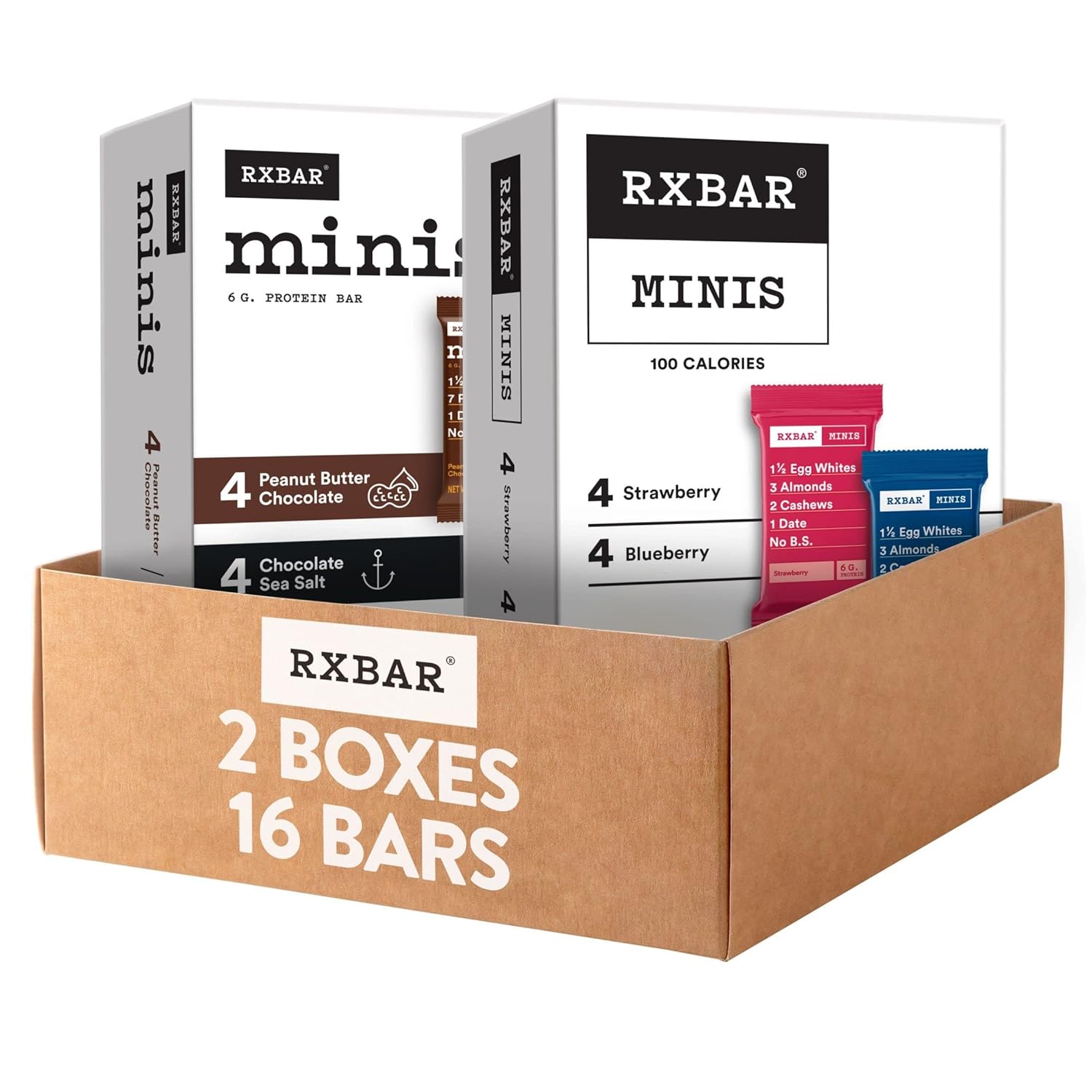 RXBAR Minis Protein Bars, Variety Pack (16 Bars) Only $11.63