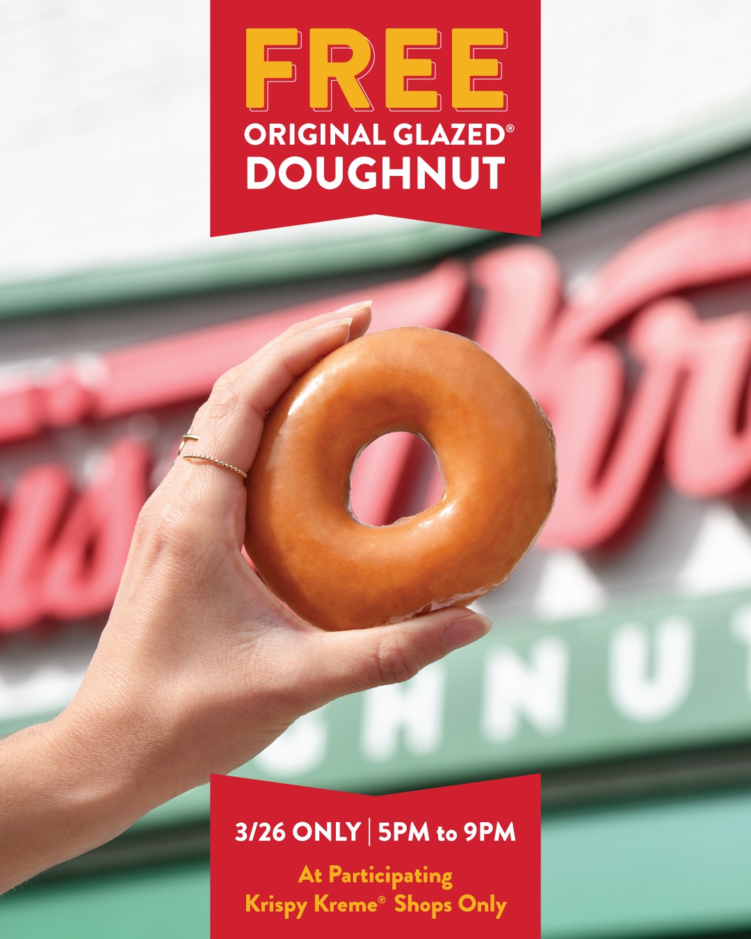 Tuesday Freebies - Free Original Glazed Doughnut at Krispy Kreme